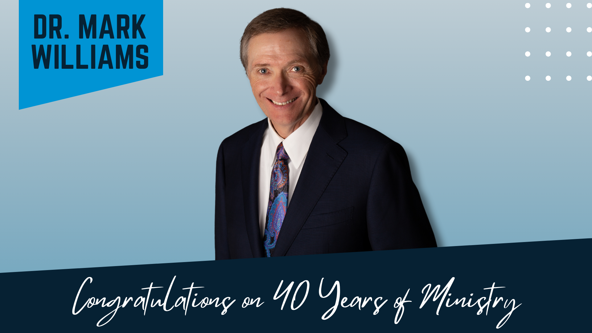 Dr. Mark Williams 40 Years of Ministry | North Cleveland Church of God
