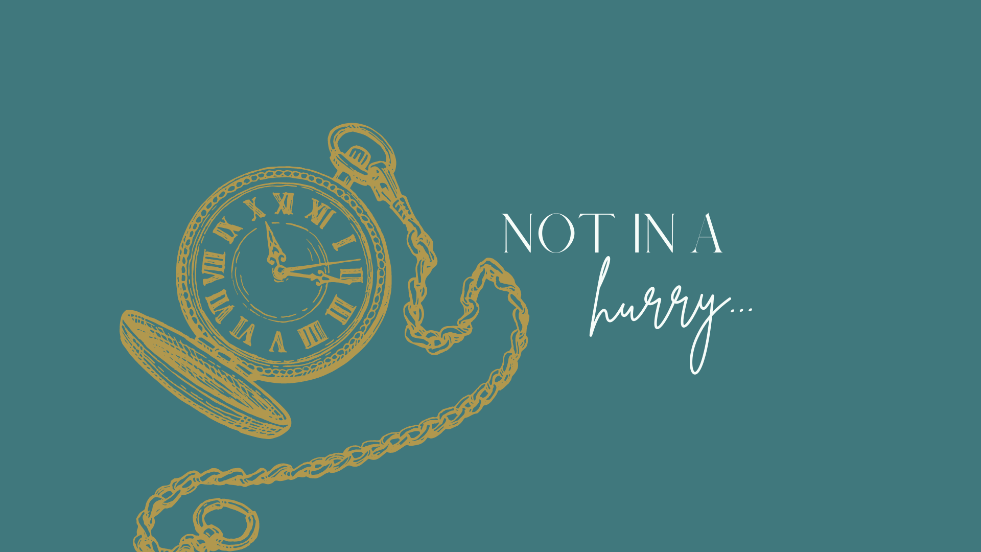 Not in a Hurry | New Song Community Church | Christian Church in ...