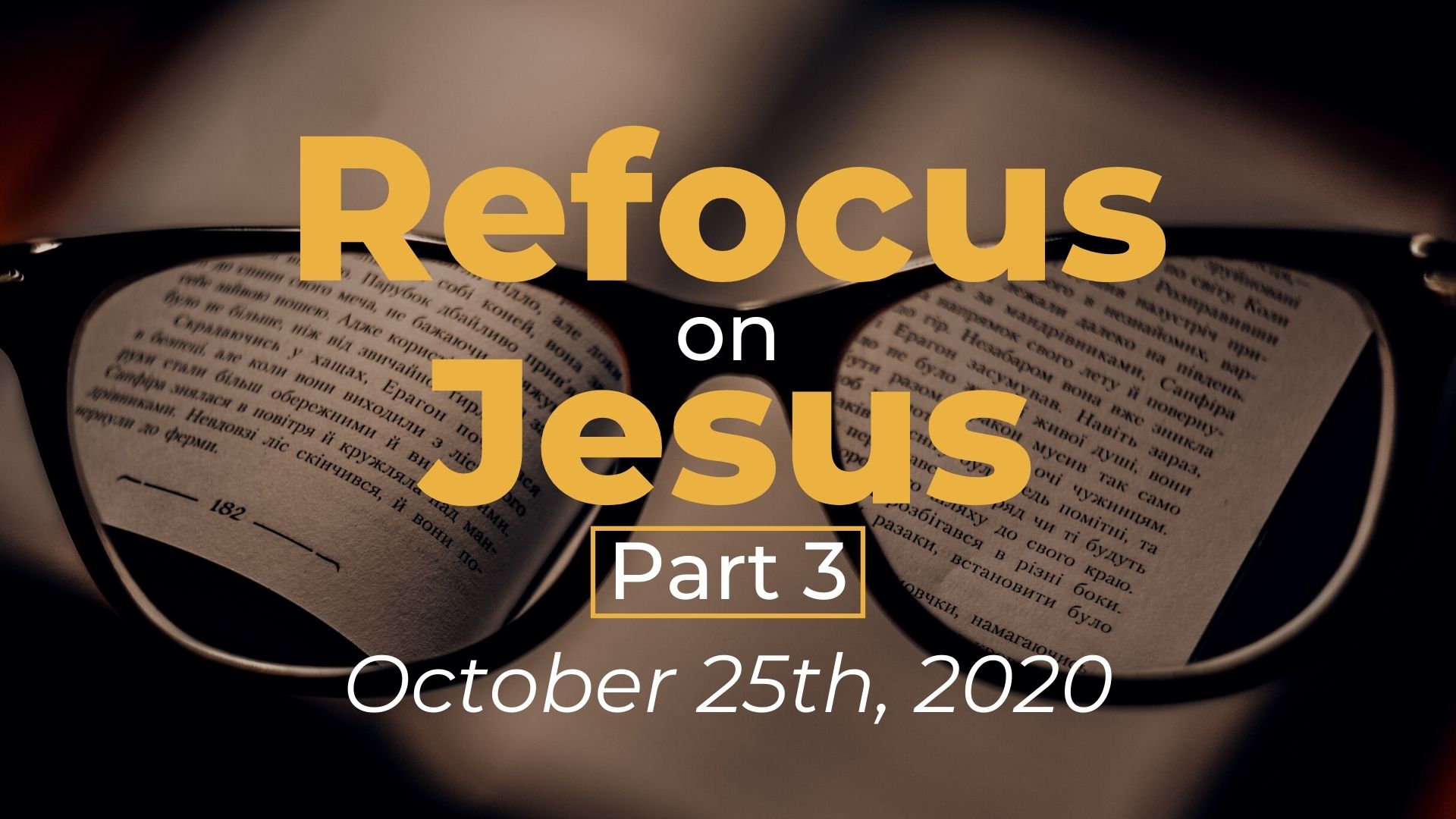 Refocus on Jesus | Wellspring Worship Center